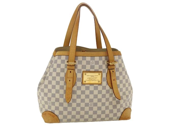 LOUIS VUITTON Damier Azur Hampstead MM Tote Bag N51206 LV Auth bs3514 ...