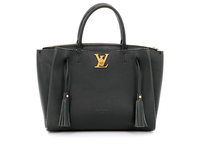 Louis Vuitton Lockme Black Leather ref.762720 - Joli Closet