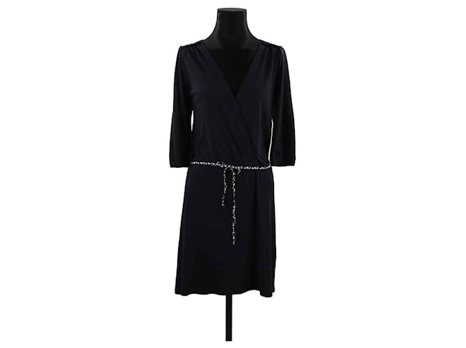Sessun Kleid 40 Blau Viskose ref.769849 - Joli Closet