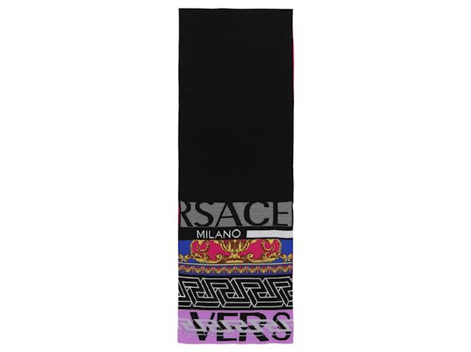 Versace Medusa Renaissance Scarf Black ref.770387 - Joli Closet