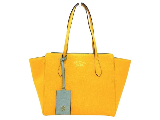 Gucci Swing Yellow Leather ref.775188 - Joli Closet