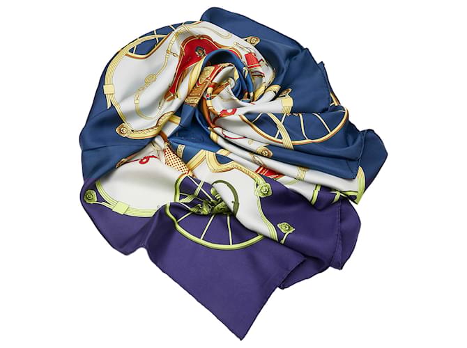 Hermès Hermes Blue Springs Silk Scarf Cloth ref.776073 - Joli Closet