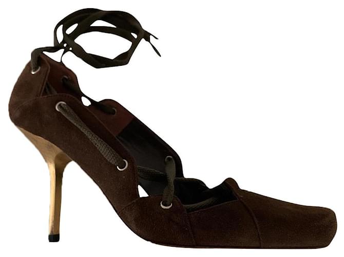 Michel Perry Heels Brown Deerskin ref.780544 - Joli Closet