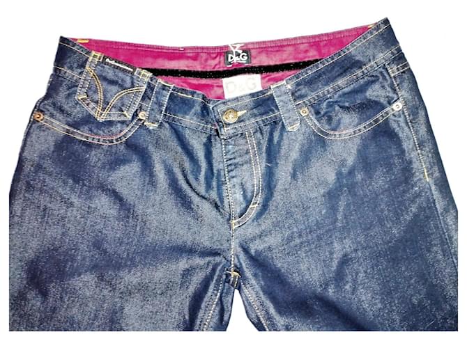 DOLCE & GABBANA JEANS DEVOTEES RAW SILVER INTERIOR CHERRY W30l34 T 42/ ...