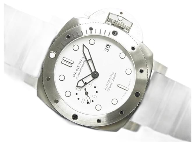 PANERAI Submersible Bianco 42 MM PAM02223 Genuine goods Mens Silvery ...