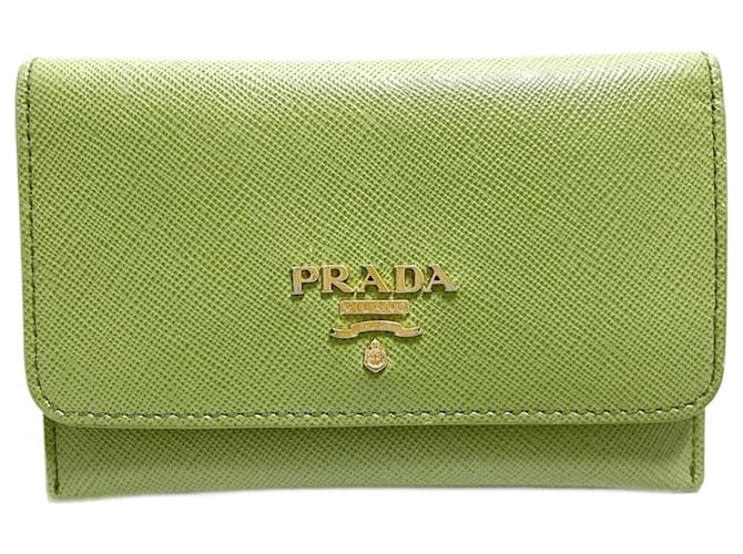 Prada Saffiano Grün Leder ref.787516 - Joli Closet