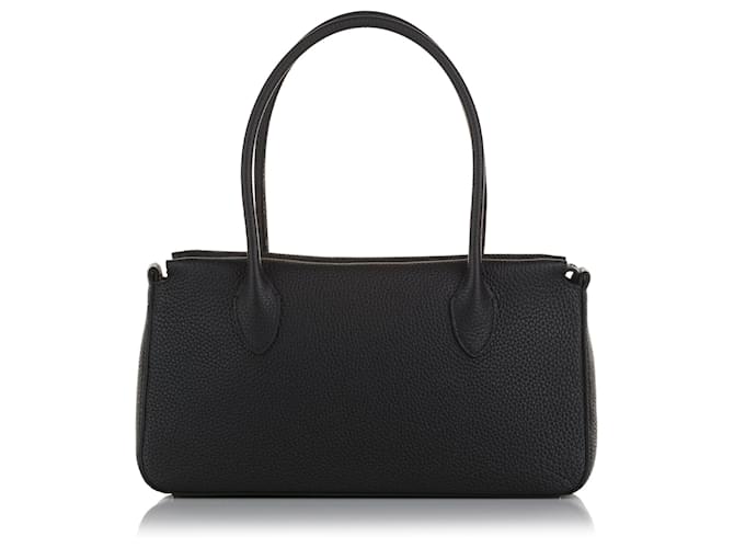 Borsa con manico superiore The Row nera E/W Nero Pelle Vitello simile a ...