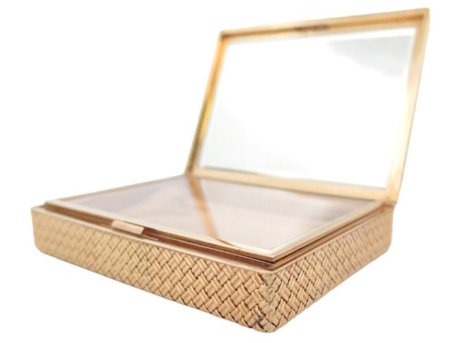 VINTAGE POUDRIER VAN CLEEF & ARPELS EN OR JAUNE 18K YELLOW GOLD POWDER ...