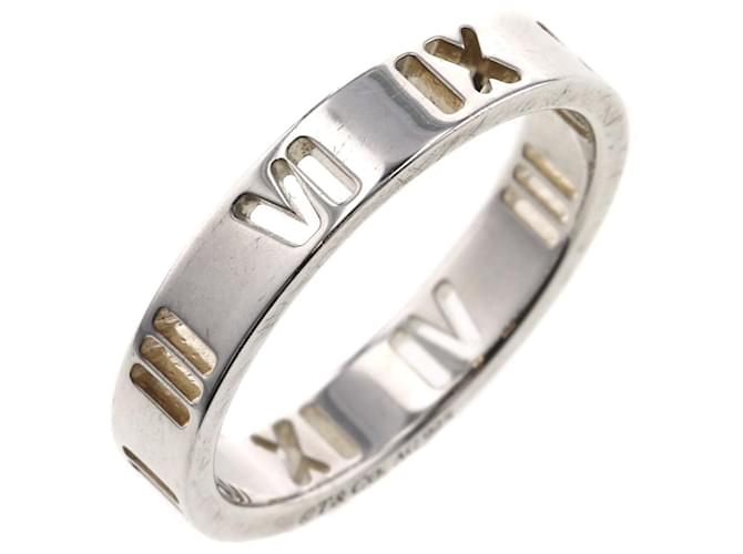 Tiffany & Co Bague Atlas Argent Métal Argenté ref.791960 - Joli Closet