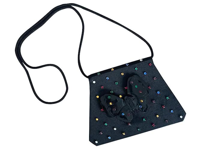 Yves Saint Laurent Handbags Black Multiple colors Cloth ref.792127 ...