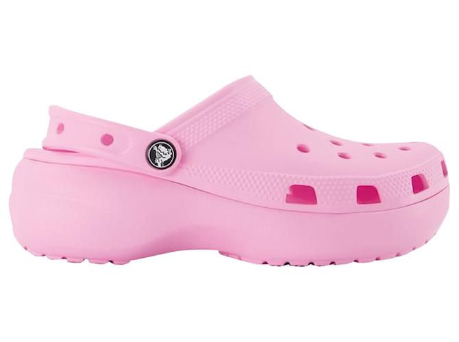 Autre Marque Classic Platform Mules - Crocs - Flamingo - Synthetic Pink ...