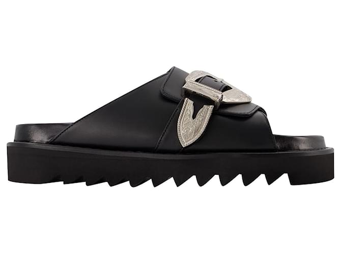 Toga Pulla AJ1248 Slides - Toga Virilis - Black - Leather ref.794673 ...
