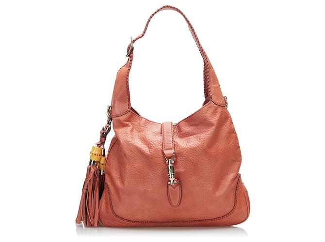 Gucci Red New Jackie Leather Pony-style calfskin ref.797106 - Joli Closet