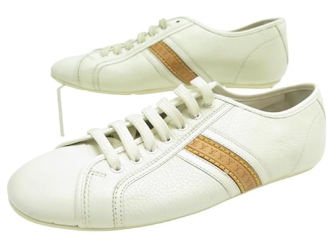 LOUIS VUITTON ACROBAT SHOES 36 WHITE LEATHER SNEAKERS SNEAKERS SHOES ...