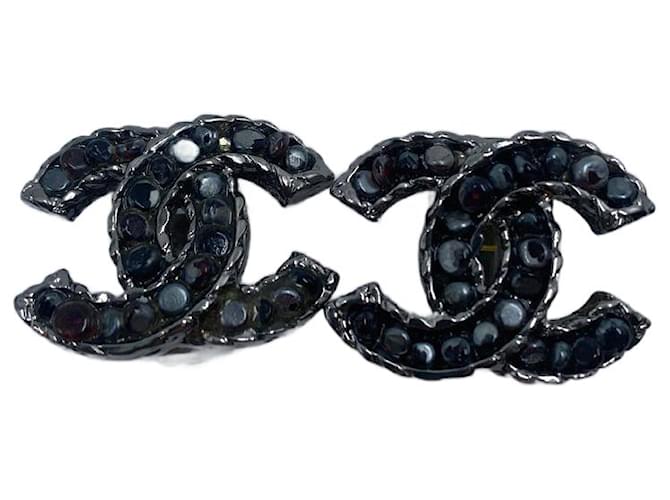 Silver Chanel CC Earrings Silvery Metal ref.797609 - Joli Closet