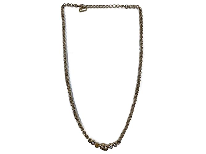 Collier CD Dior doré Métal ref.797652 - Joli Closet