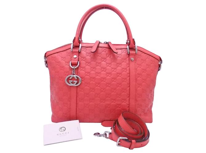 Gucci Interlocking G Red Leather ref.797979 - Joli Closet