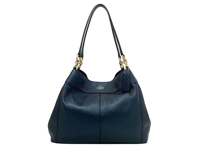 Coach Navy blue Leather ref.800714 - Joli Closet
