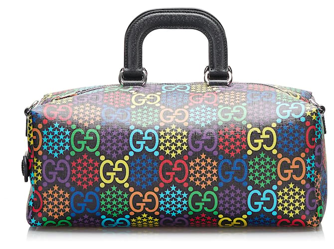 Gucci Black GG Psychedelic Satchel Cloth Cloth ref.801819 - Joli Closet