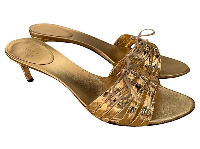 Gucci Heels Golden ref.801847 - Joli Closet