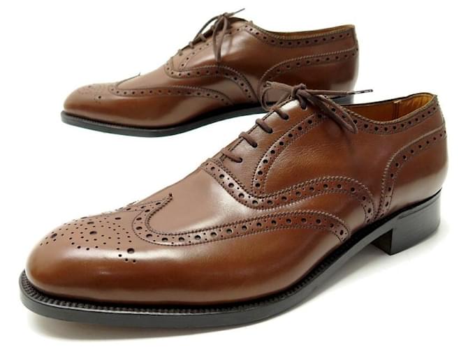 NEW JM WESTON RICHELIEU SHOES WITH FLOWER TOE 375 7.5E 41.5 wide 42 ...