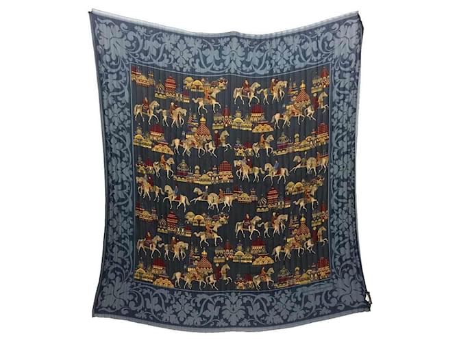 Salvatore Ferragamo Blue Silk ref.802613 - Joli Closet