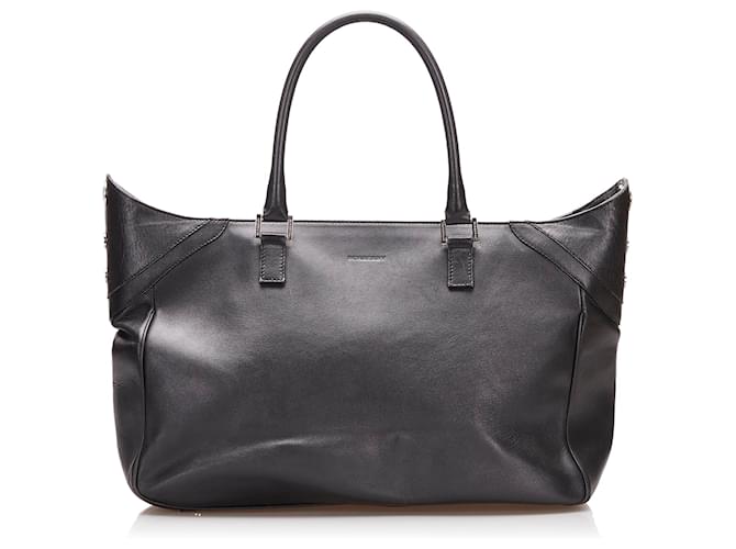 Burberry Schwarze Ledertasche Kalbähnliches Kalb ref.802938 - Joli Closet