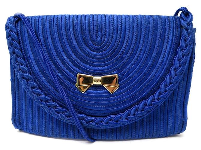 VINTAGE HANDBAG NINA RICCI EVENING BAG IN BLUE PASSEMENTERIE ...