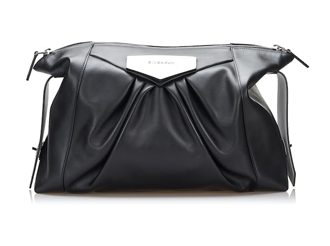 Givenchy Black Large Antigona Soft Clutch Leather Pony-style calfskin ...