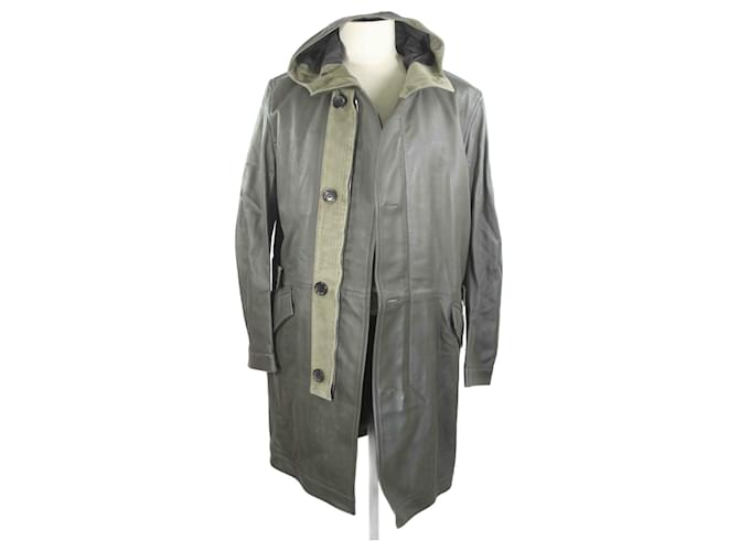 Cerruti 1881 Cerruti jacket 50 Khaki Leather ref.820686 - Joli Closet
