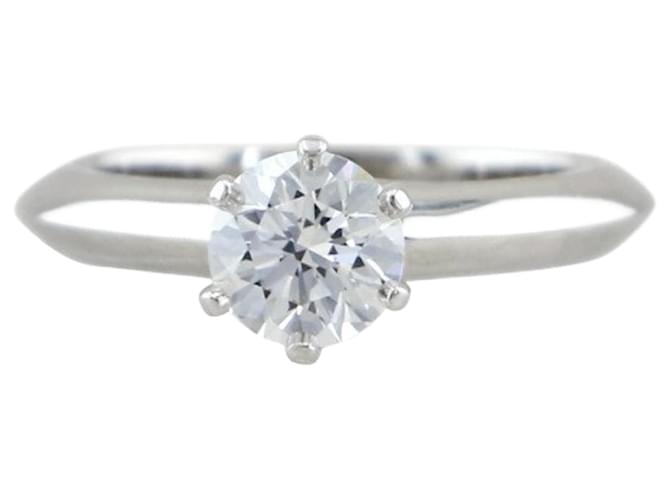 Tiffany & Co Solitaire Silvery Platinum ref.823824 - Joli Closet