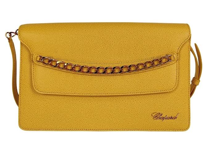 Chopard Monaco shoulder bag in yellow leather ref.828208 - Joli Closet