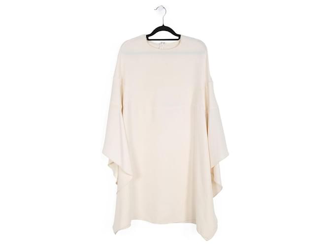 Valentino Off-White Silk Oversized Poncho Mini Dress (Sold) - Joli Closet