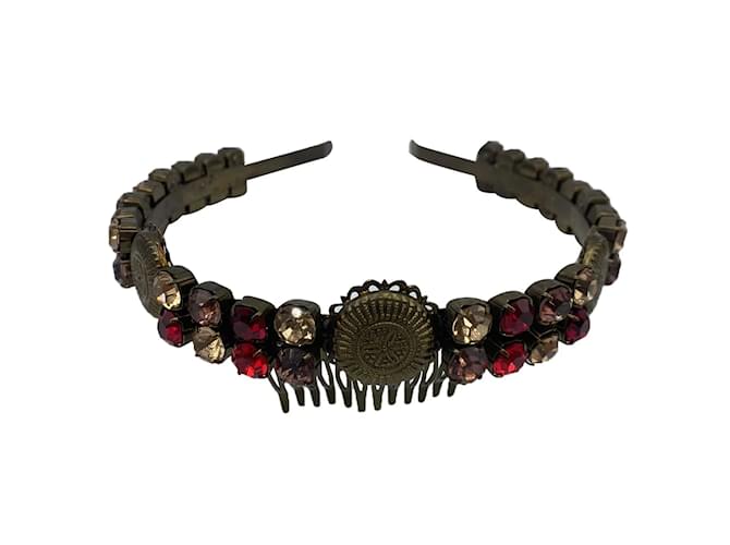 ZUHAIR MURAD Hair accessories T. metal Dark red ref.836745 - Joli Closet