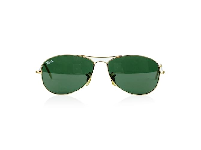Ray Ban Vintage Unisex Rb 3362 Cockpit Sunglasses 5618 130 Mm Golden Metal Ref840147 Joli Closet