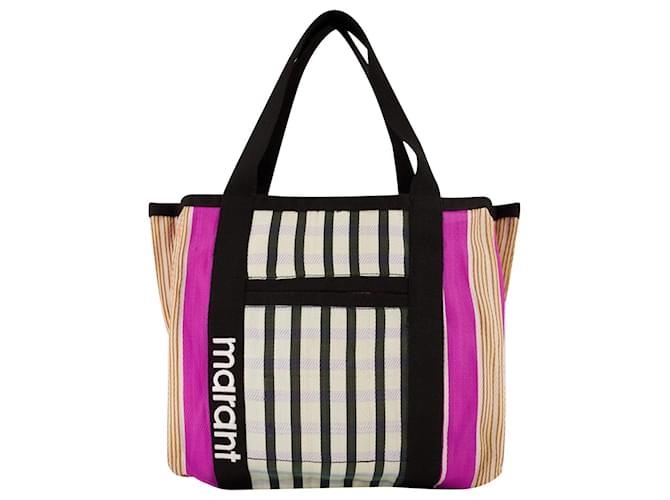 Darwen-Ge Tote Bag - Isabel Marant - Multi Pink - Nylon Multiple colors ...