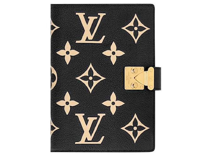 Louis Vuitton LV Nomade Notebook Cover Black Leather ref.841163 - Joli ...