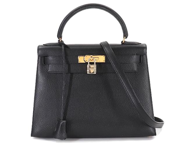 Hermès hermes kelly Black Leather ref.841700 - Joli Closet