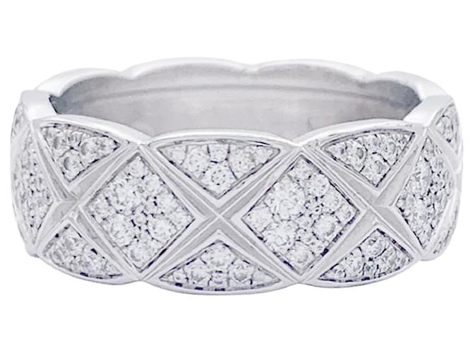 Bague Chanel, “Coco Crush”, or blanc et diamants. ref.841851 - Joli Closet