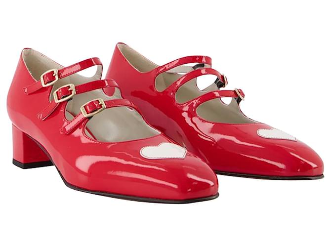 Kina Pumps - Carel - Red - Patent Leather ref.843768 - Joli Closet