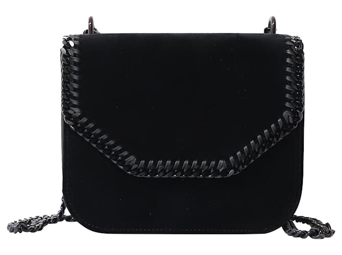Stella Mc Cartney Stella McCartney Falabella Box Bag in Black Velvet ...