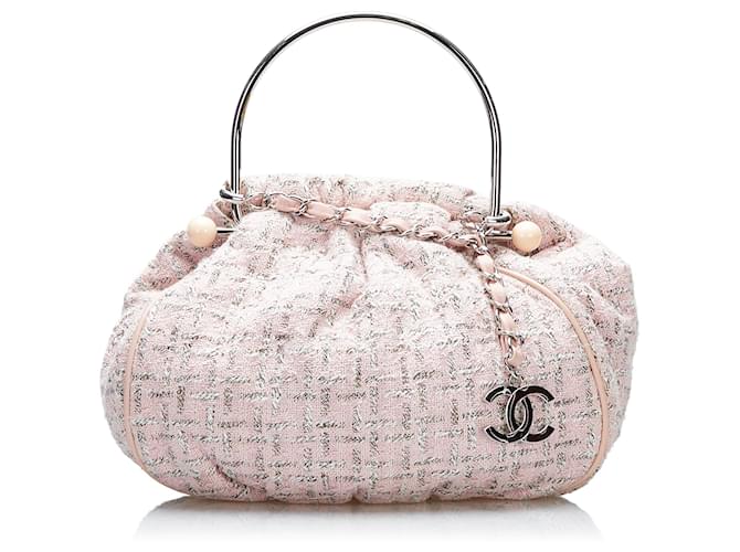 Chanel Pink Tweed Boucle Knitting Handbag (Sold) - Joli Closet