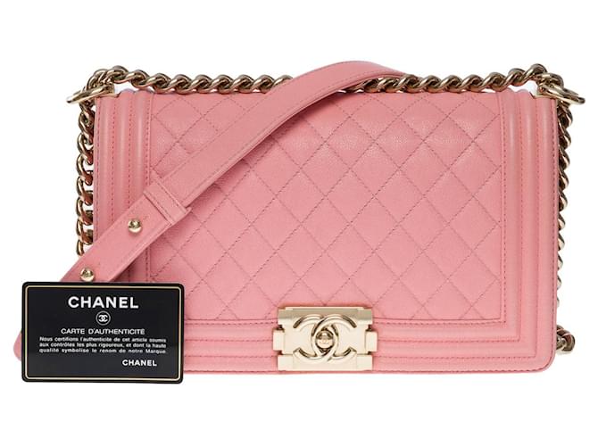 CHANEL Boy Bag in Pink Leather - 101035 (Sold) - Joli Closet
