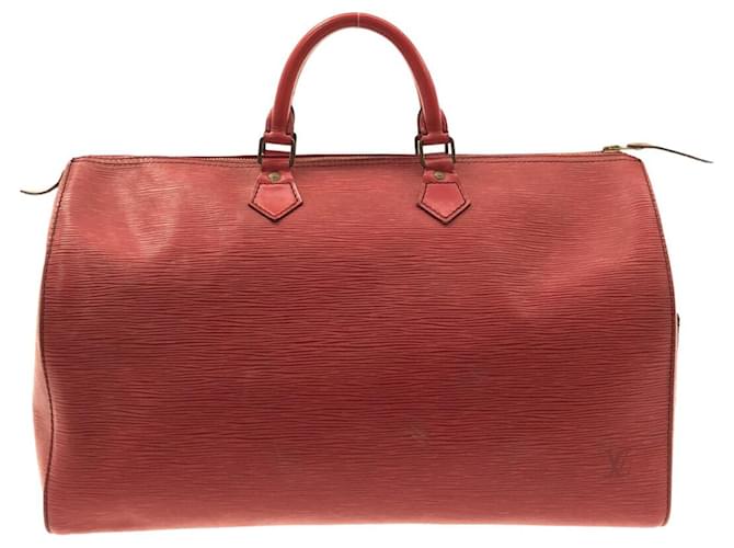 Louis Vuitton Keepall 45 Red Leather ref.855868 - Joli Closet