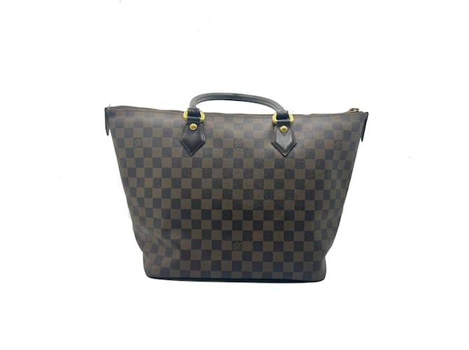 Louis Vuitton Damier Ebene Saleya MM Brown Cloth ref.856565 - Joli Closet
