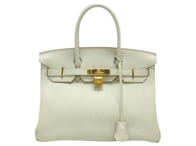 Hermès HERMES BIRKIN 30 Cream Leather ref.860565 - Joli Closet