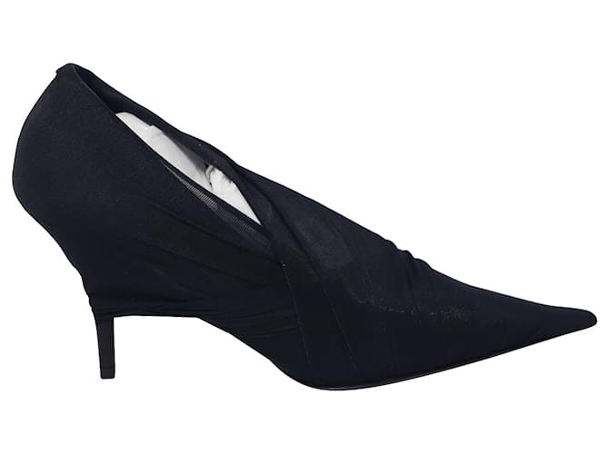 Balenciaga Knife Stretch-Jersey Pumps In Black Polyamide ref.862144 ...