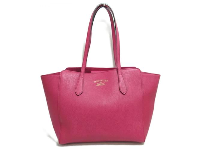 Gucci Swing Fuschia Leather ref.868421 - Joli Closet