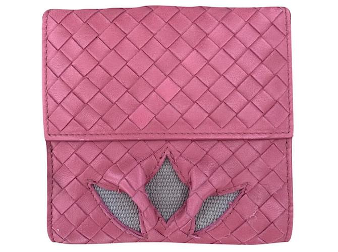 Bottega Veneta Wallets Pink Leather ref.869540 - Joli Closet