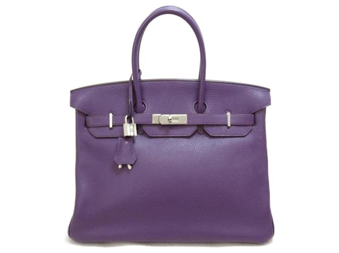Hermès Birkin 35 Purple Leather ref.873230 - Joli Closet